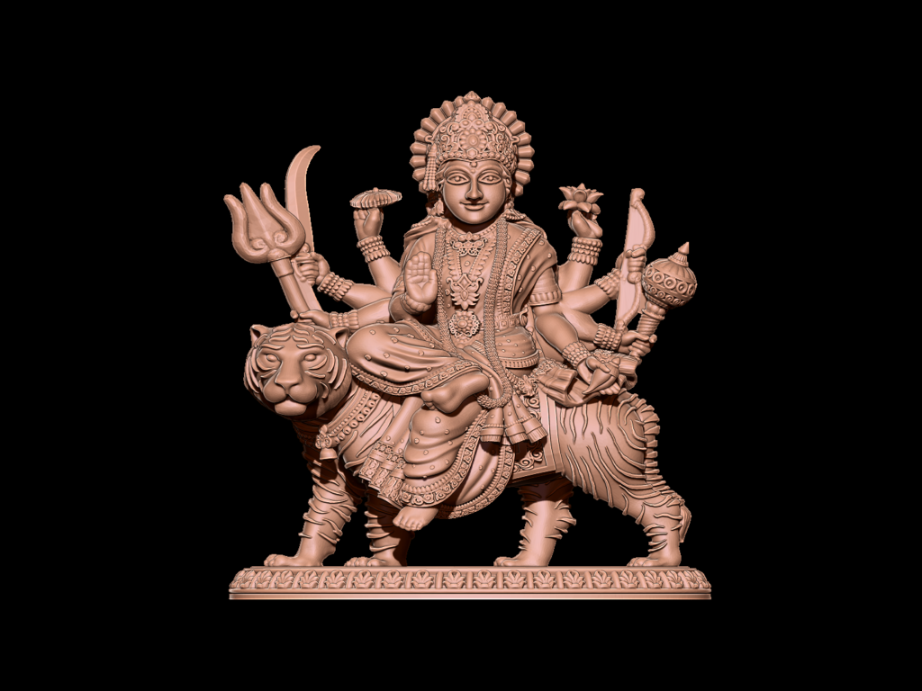 Durga Maa Version 2 3D Model - Inhouse