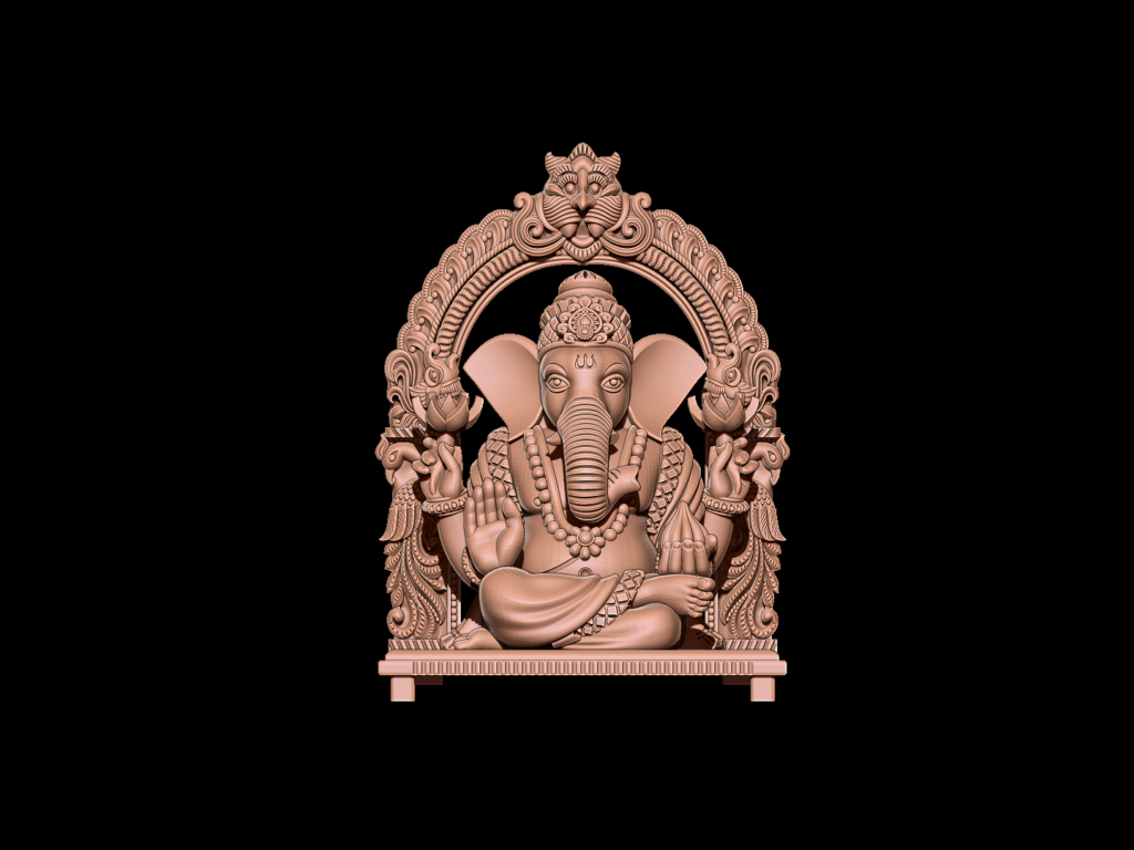 Penche Ganpati 3DModel - Inhouse